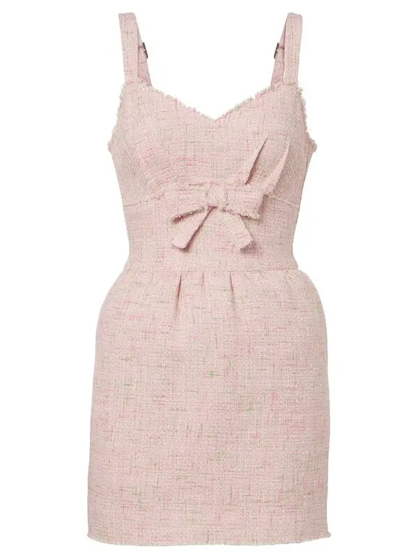 SHUSHU/TONG Pleated Mini Dress - Pink
