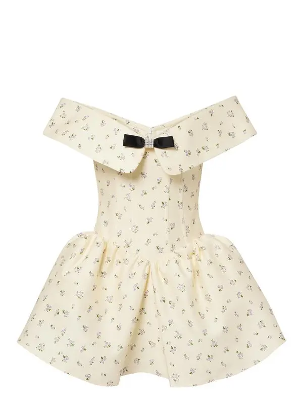 SHUSHU/TONG Knitted Wool-blend Minidress - Yellow