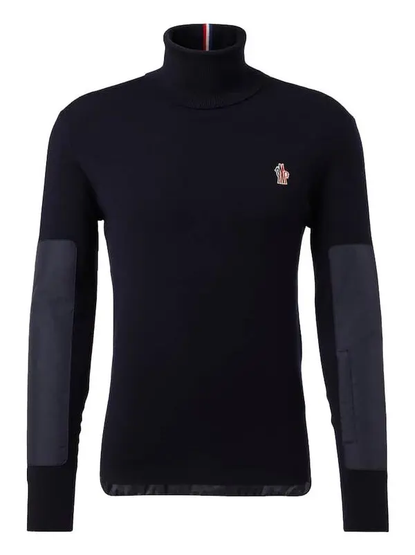 Moncler Après Ski Wool-blend Ski Top - Blue