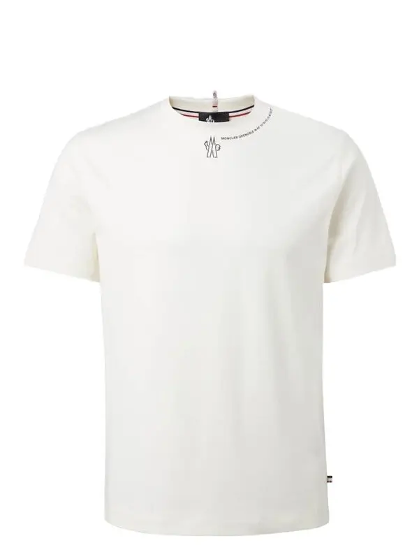 Moncler Logo Cotton Jersey T-shirt - White