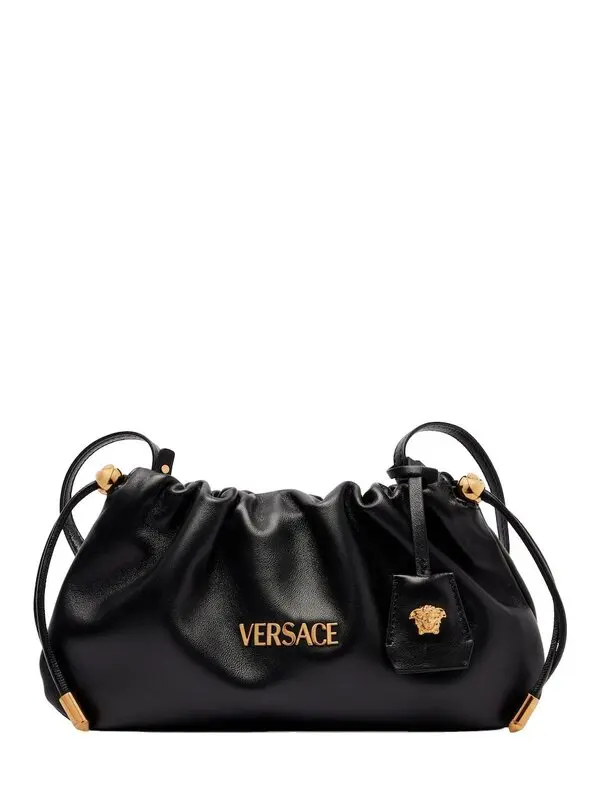 Versace Mini Leather Tote Bag - Black