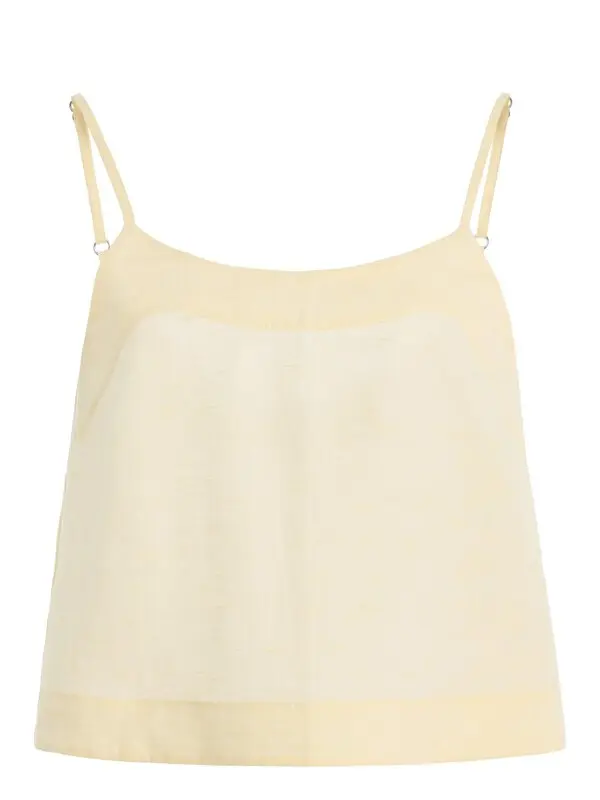 Bondi Born Leiden Linen Top - Yellow