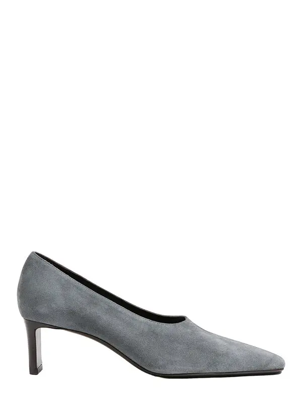 Khaite Cecilia Suede Pumps - Grey