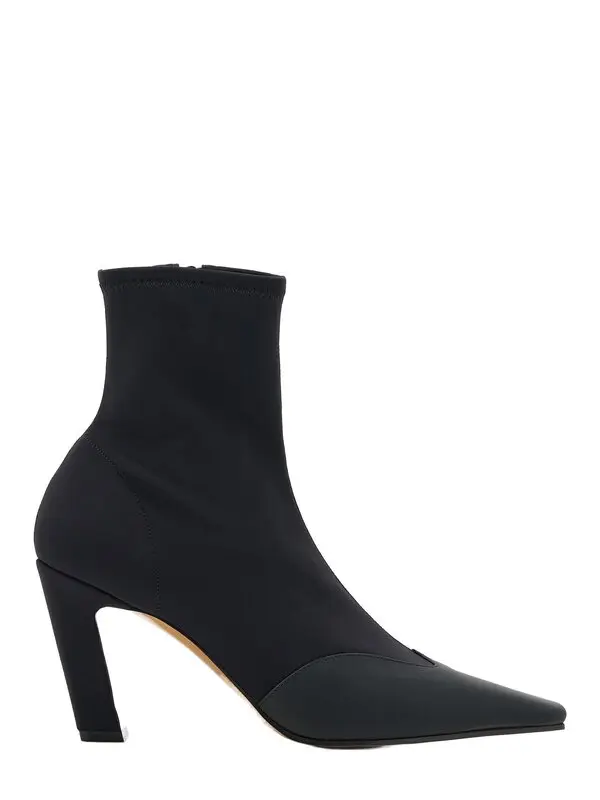 Khaite Nevada Stretch-leather Ankle Boots - Black