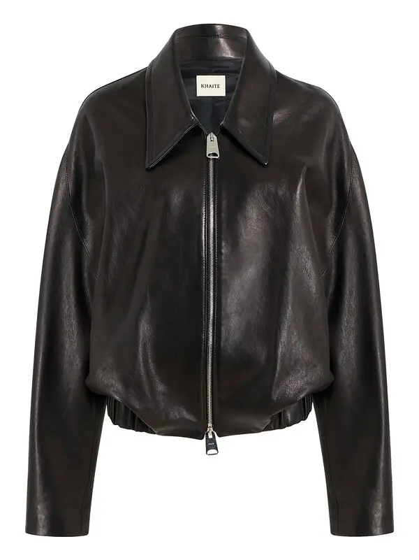 Khaite Odin Leather Jacket - Black