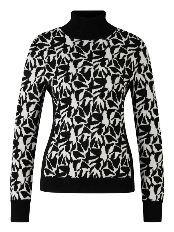 Bogner Jacquard Pullover - Black/white