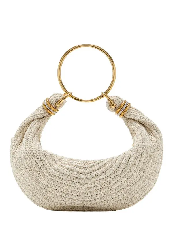 Chloé Crocheted Bracelet Bag - White