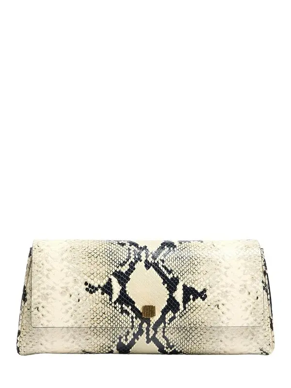 Khaite Audrey Croc Effect Leather Clutch - Python