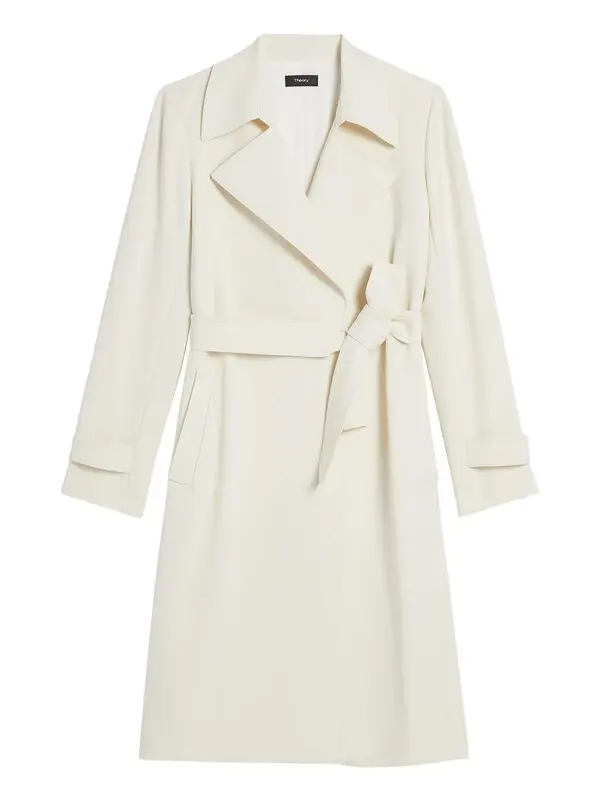 Theory Oaklane Trench Coat - Cream