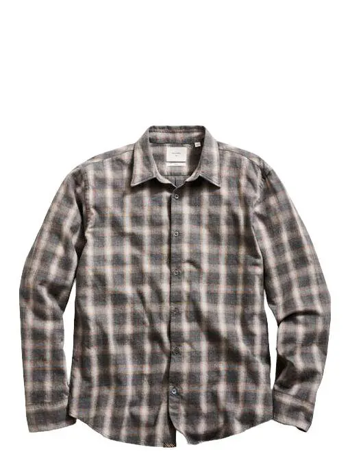 Billy Reid Mélange Plaid Button-up Shirt - Grey Multi