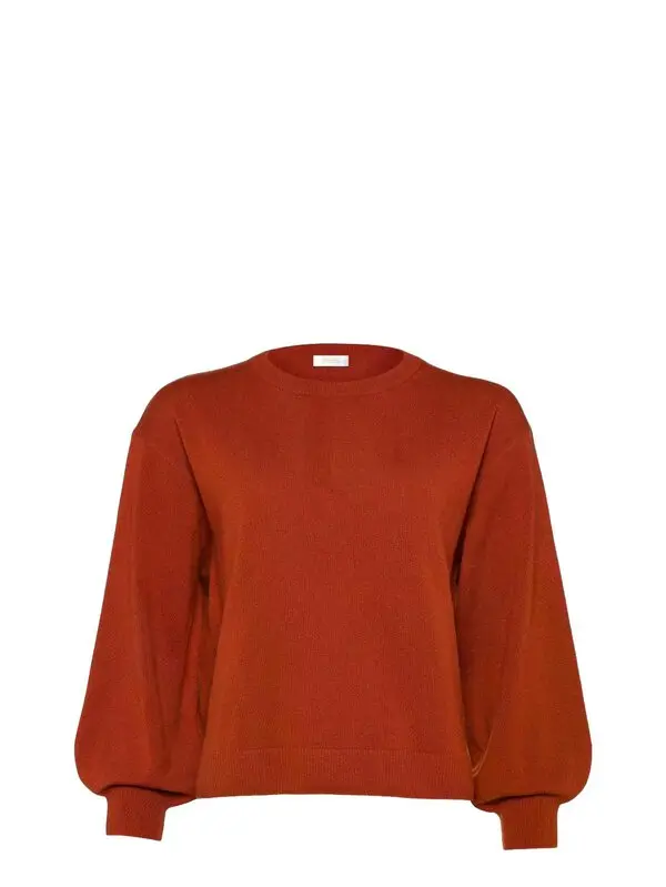 ERES Bishop-sleeve Sweater - Brown