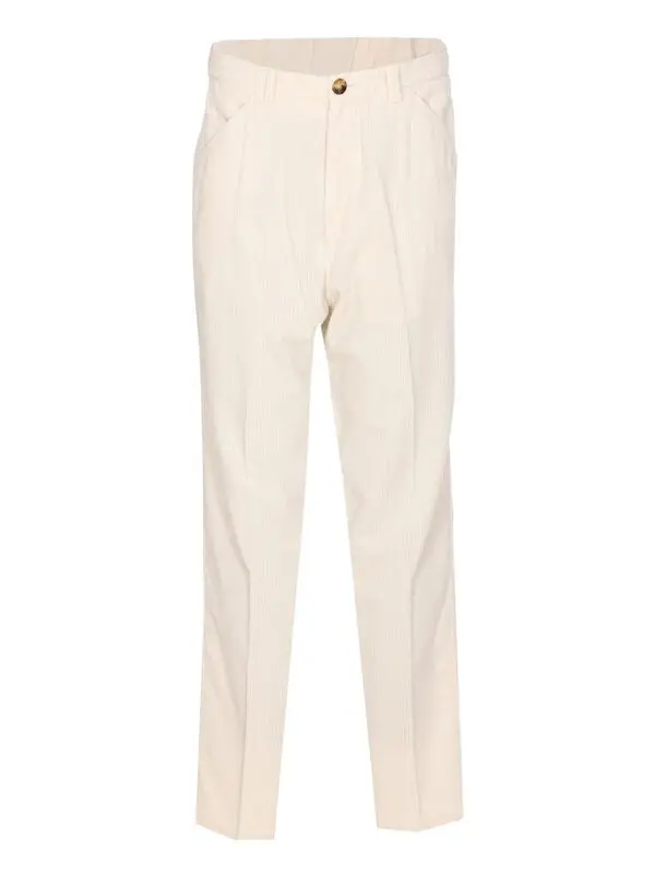 Brunello Cucinelli Corduroy Trousers - White