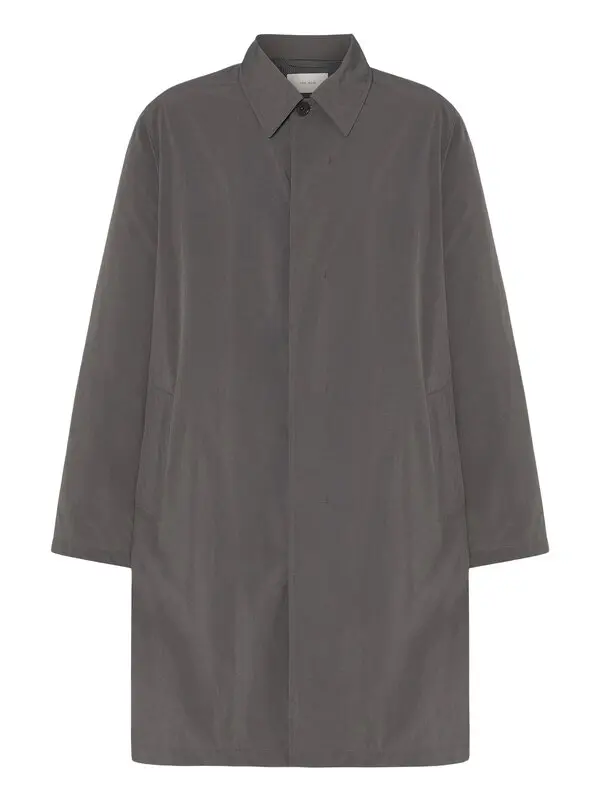 THE ROW Hesper Car Coat - Grey Cobalt