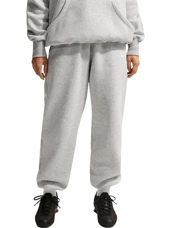 Nike Phoenix Fleece High-rise Oversized Pants - Pure Platinum