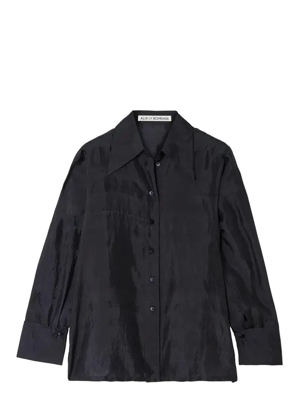Alix Of Bohemia Dana Silk Shirt - Black