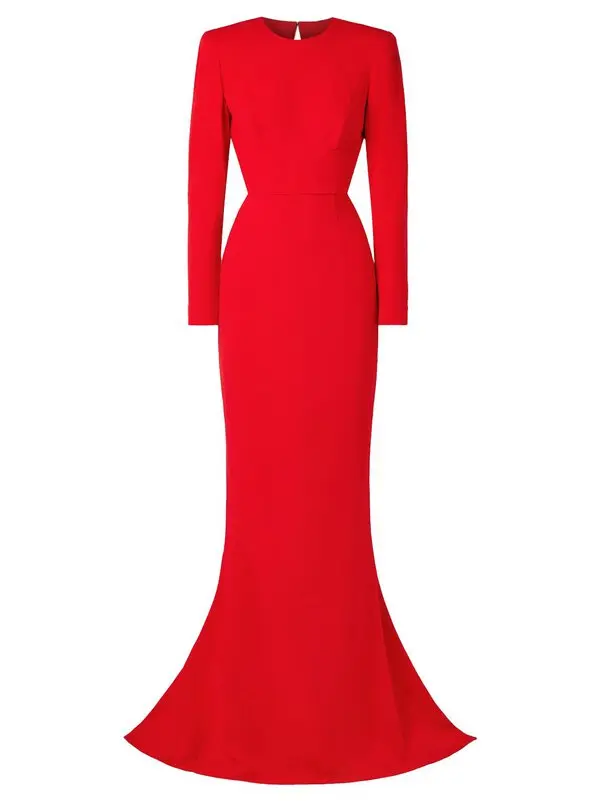 Stella McCartney Open-back Crepe Gown - Red