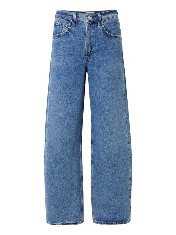 AGOLDE - Low Curve Mid-Rise Wide-Leg Jeans
