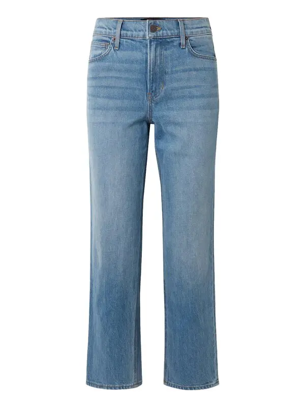 Veronica Beard Leah Mid-rise Straight-leg Jeans - Blue