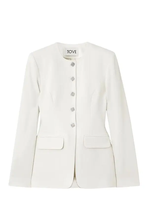Tove Moya Wool-twill Jacket - White