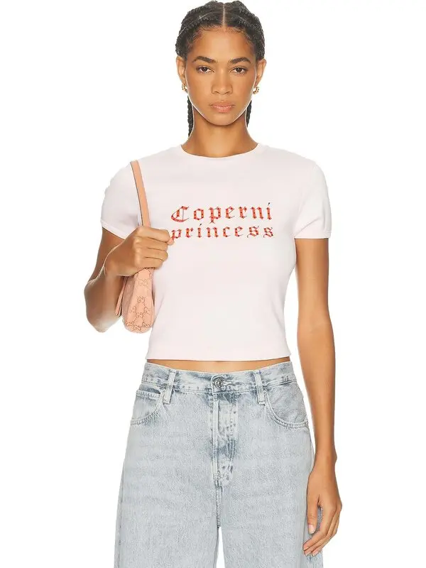 Coperni X Disney Princess Slim-fit T-shirt - Pink & Red Print