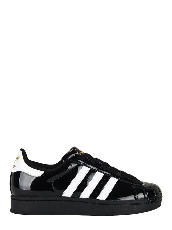 ADIDAS ORIGINALS Superstar Ii Sneakers - Core Black  White  & Gold Metallic