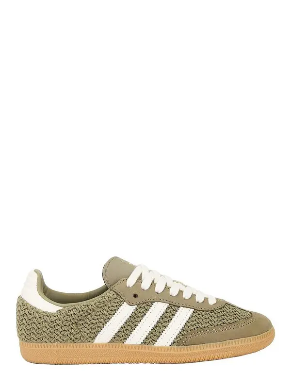 Adidas Originals By Alexander Wang Samba Og Sneakers - Orbit Green  Cream White  & Gum