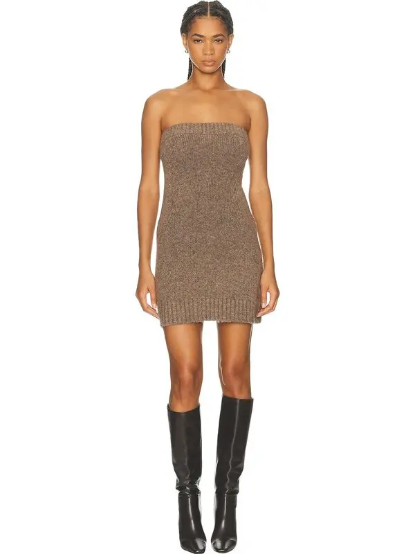 Cult Gaia Holland Knit Dress - Otter