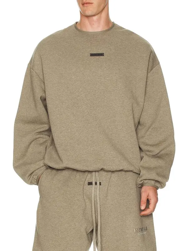 Fear Of God Modern Fit Fleece Crewneck - Homestead Heather