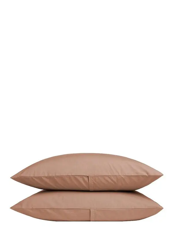 PARACHUTE Core Percale Pillow Cases - Adobe