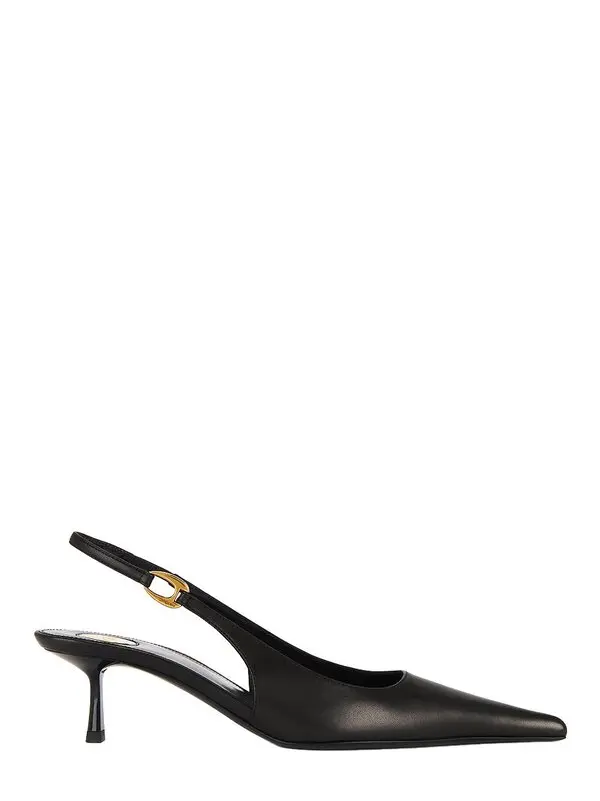 Saint Laurent Casanova Kitten Heel - Nero
