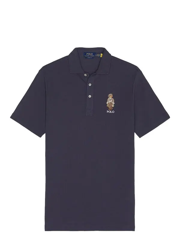 Polo Ralph Lauren Short Sleeve Novelty Bear Polo In Blue - Faded Blue
