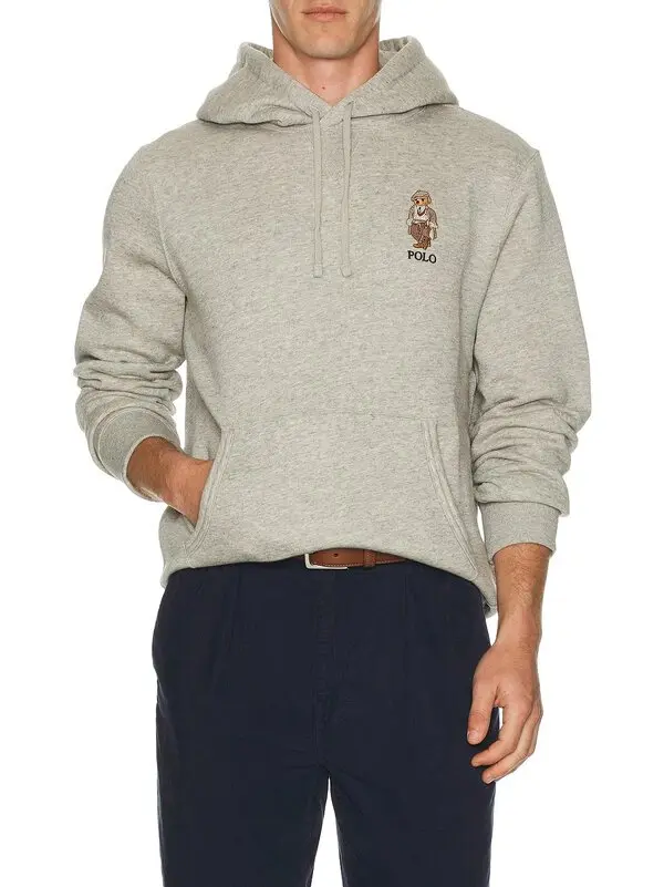 Polo Ralph Lauren Novelty Heritage Bear Hoodie - Loft Heather