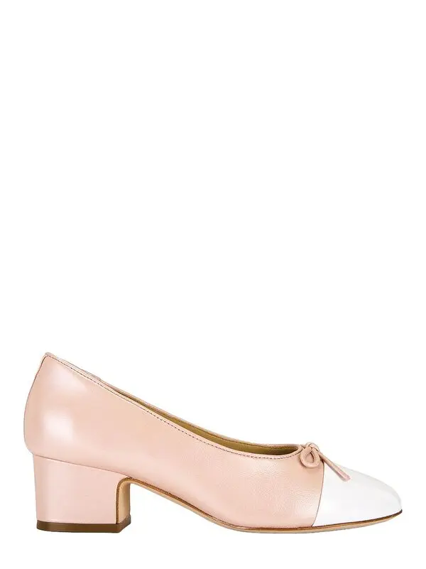 Sandy Liang Bow Pump - Pearl Pink