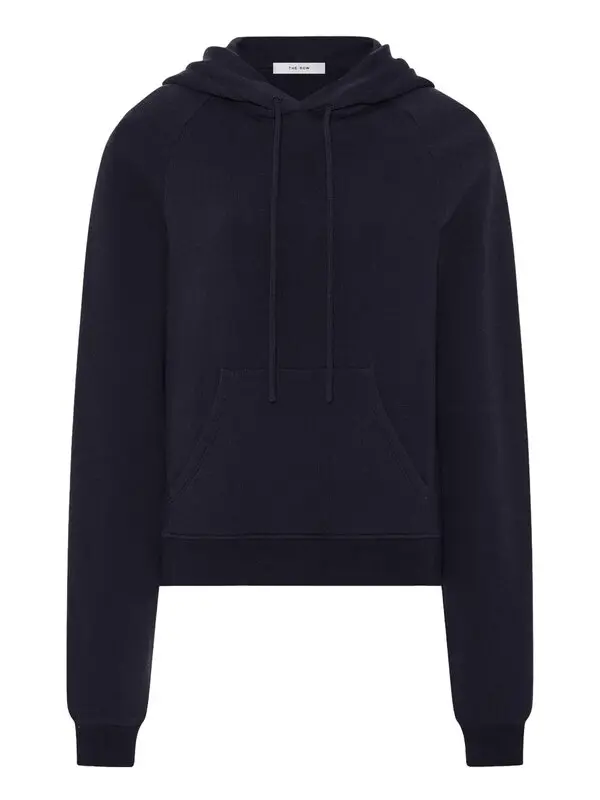 THE ROW Timia Cotton And Cashmere Sweatshirt - Dark Navy