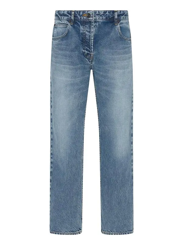 THE ROW Riaco Cotton Denim Jean - Medium Blue