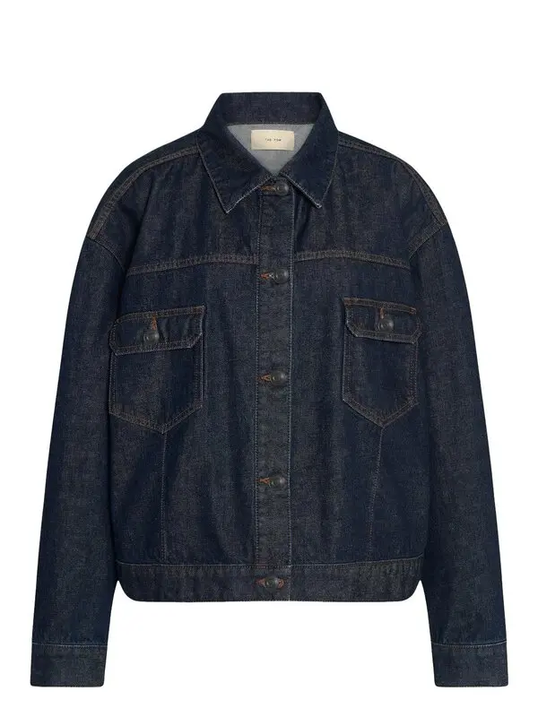 THE ROW Ness Cotton Jacket - Indigo