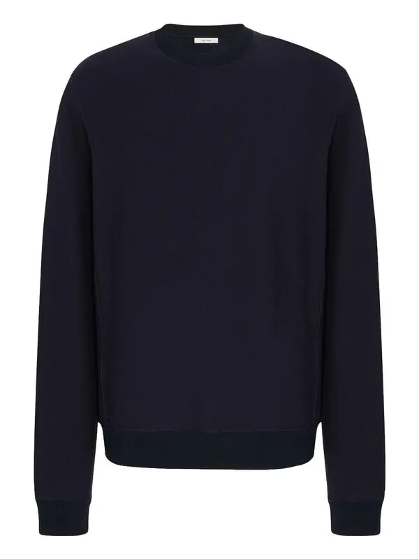 THE ROW Sinta Cotton And Cashmere Sweatshirt - Dark Navy