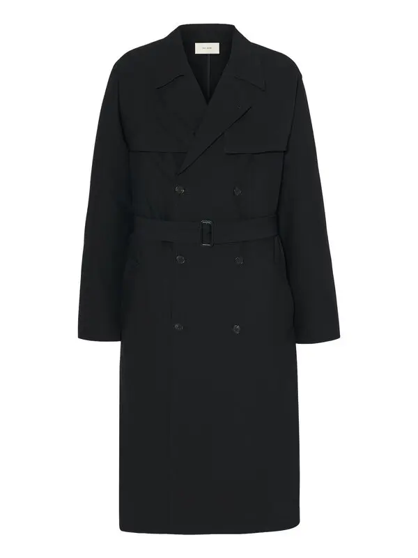 THE ROW Finnian Coat In Virgin Wool - Black