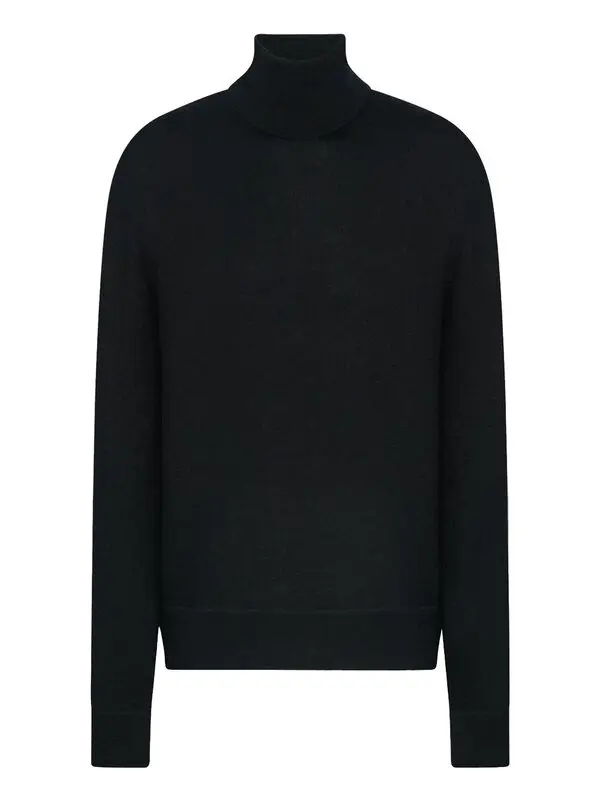 THE ROW Bjorn Turtleneck In Cashmere - Black