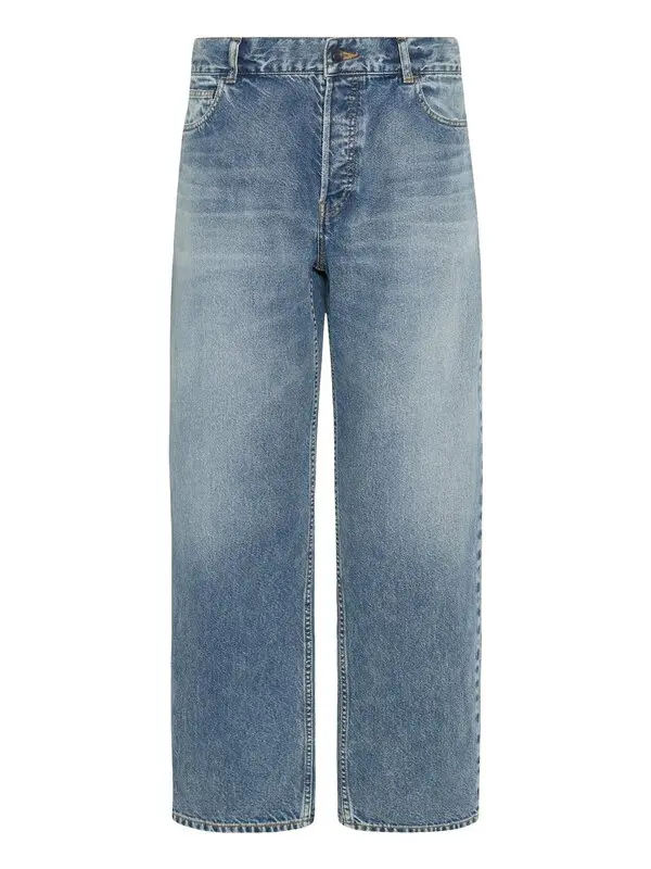 THE ROW Ross Jean In Cotton Denim - Medium Blue