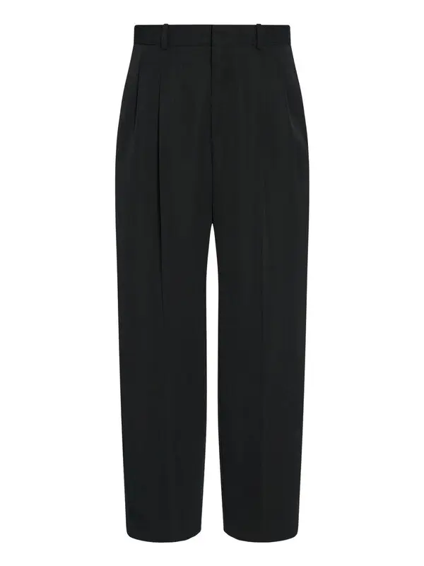 THE ROW Zev Pant In Virgin Wool - Black