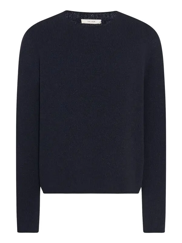 THE ROW Nikola Sweater In Wool - Dark Navy