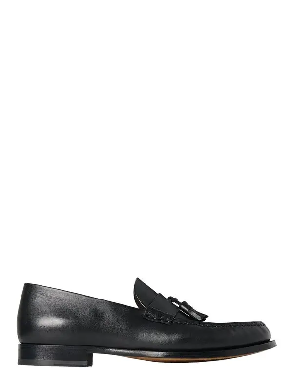 THE ROW Novus Tassel Loafer - Black
