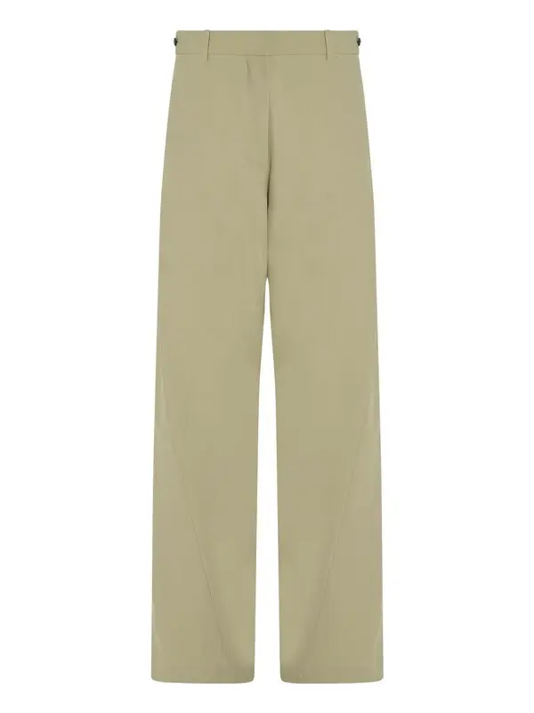 THE ROW Elowyn Pant In Virgin Wool - Fossil