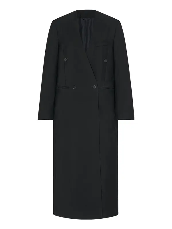 THE ROW Arista Coat In Virgin Wool - Black