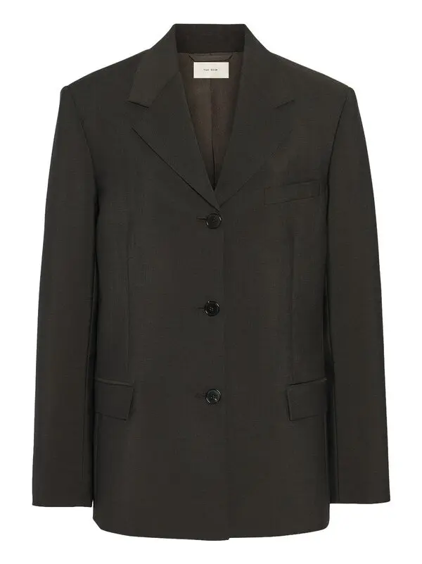 THE ROW Faelan Jacket - Dark Brown