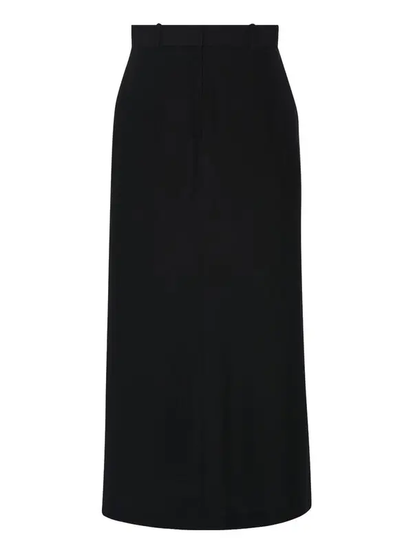 THE ROW Seraphyne Virgin Wool Skirt - Black
