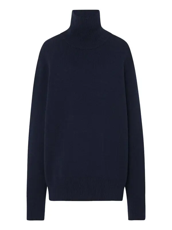 THE ROW Stepny Turtleneck - Dark Navy
