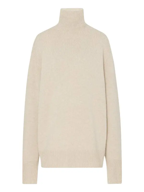 THE ROW Stepny Turtleneck - Sand