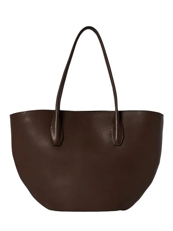 THE ROW Alger Tote Bag - Deep Brown / Deep Brown